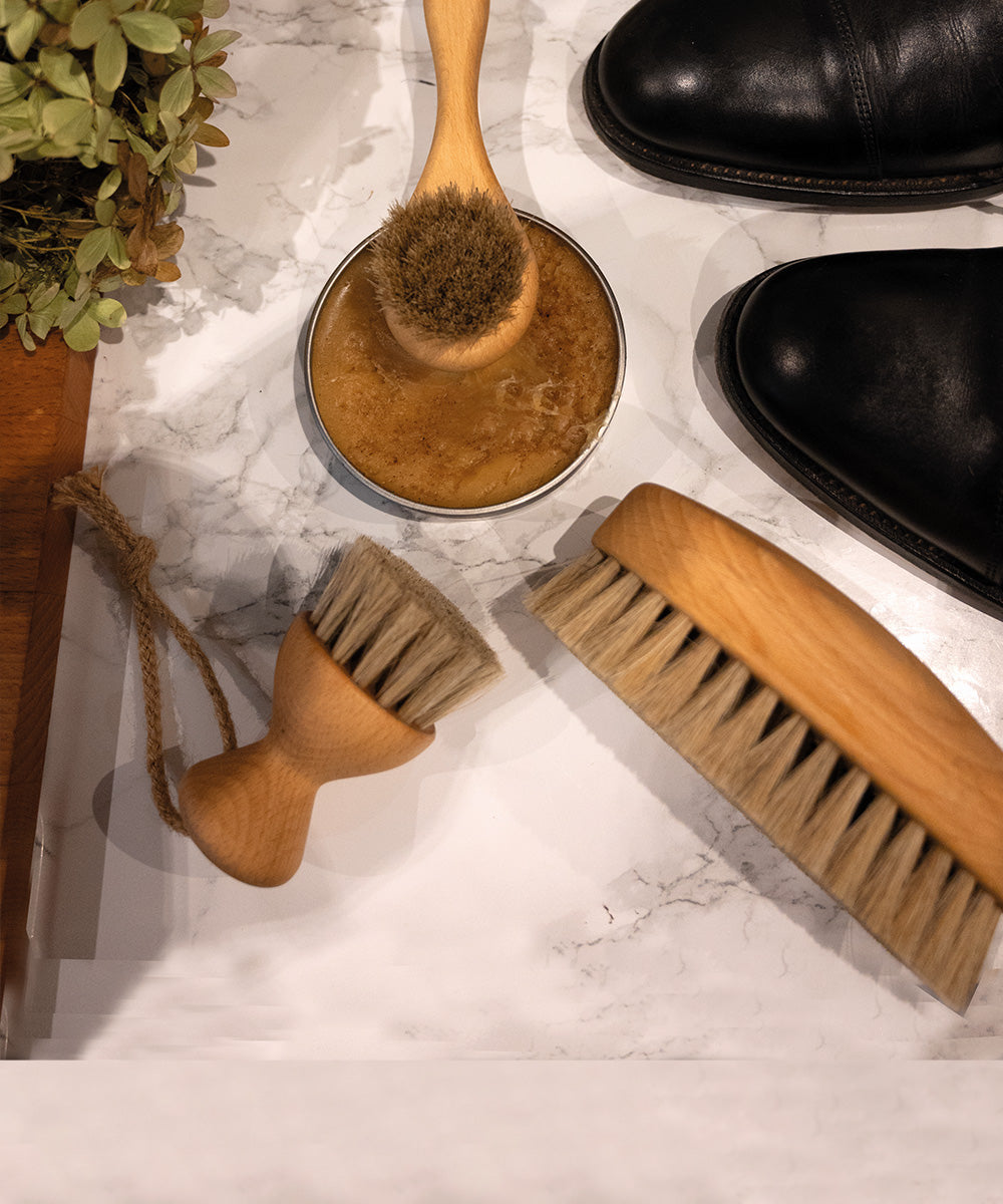 Natural by Hillbrush Light Shoe Polish Applicator - Soft – The Brush ...